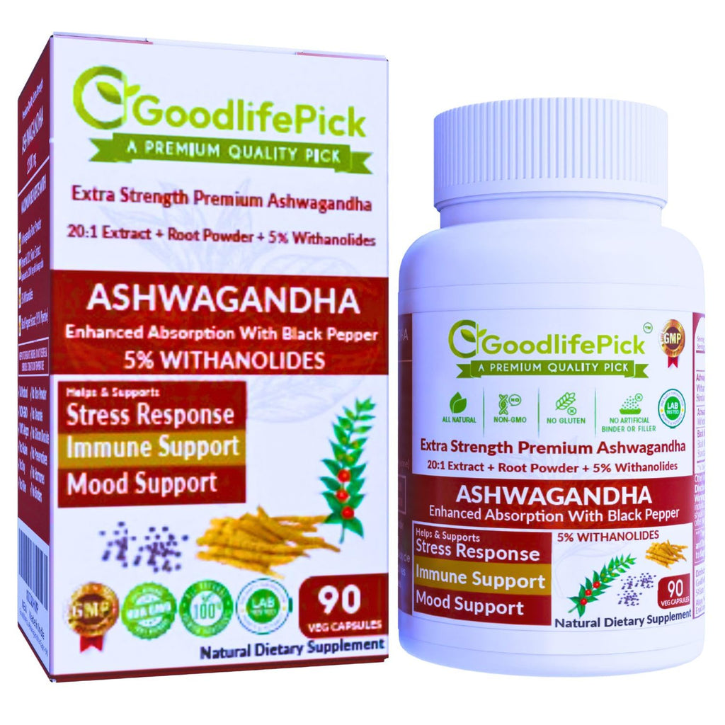 Ashwagandha capsules for stress relief