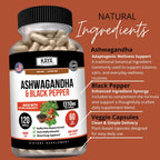 Ashwagandha capsules to support energy levels