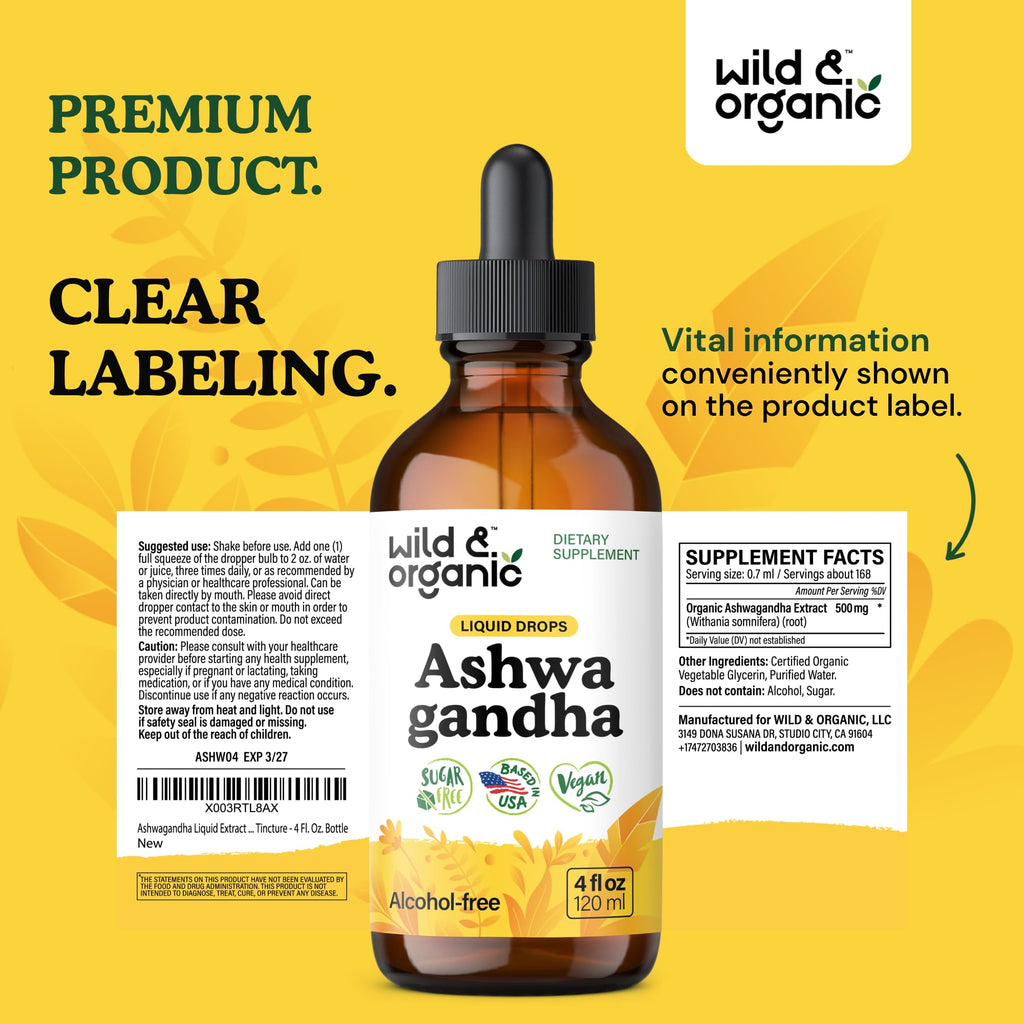 Ashwagandha drops for enhanced focus