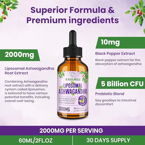 Ashwagandha drops for improved mental clarity