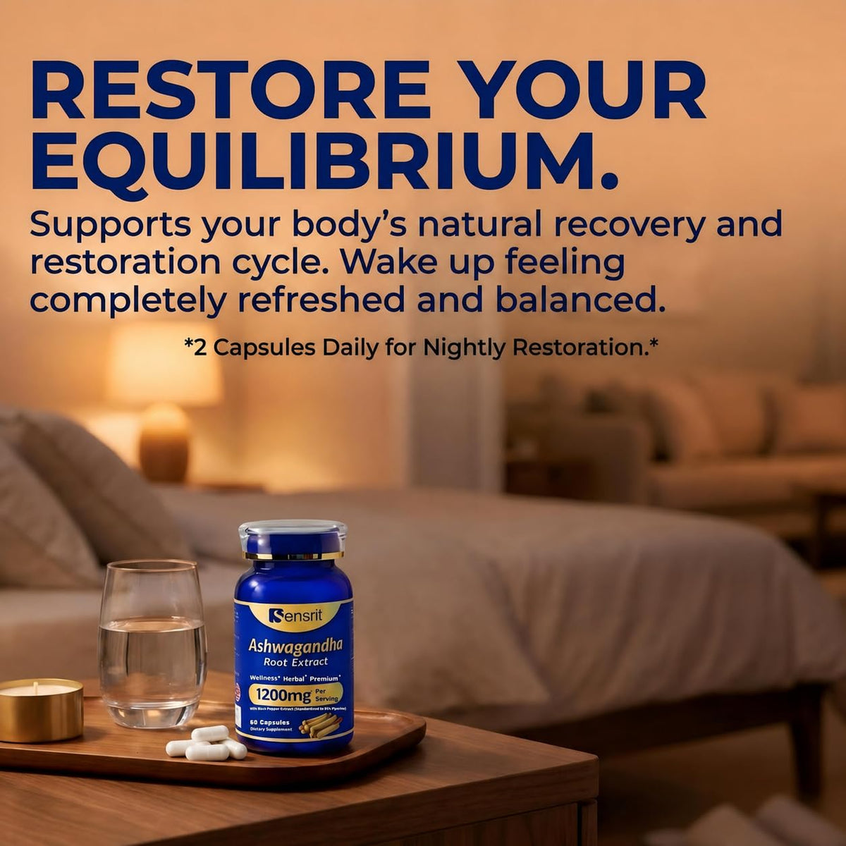 Ashwagandha extract for improved focus