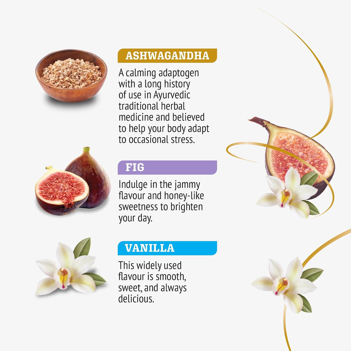 Ashwagandha fig vanilla tea bags