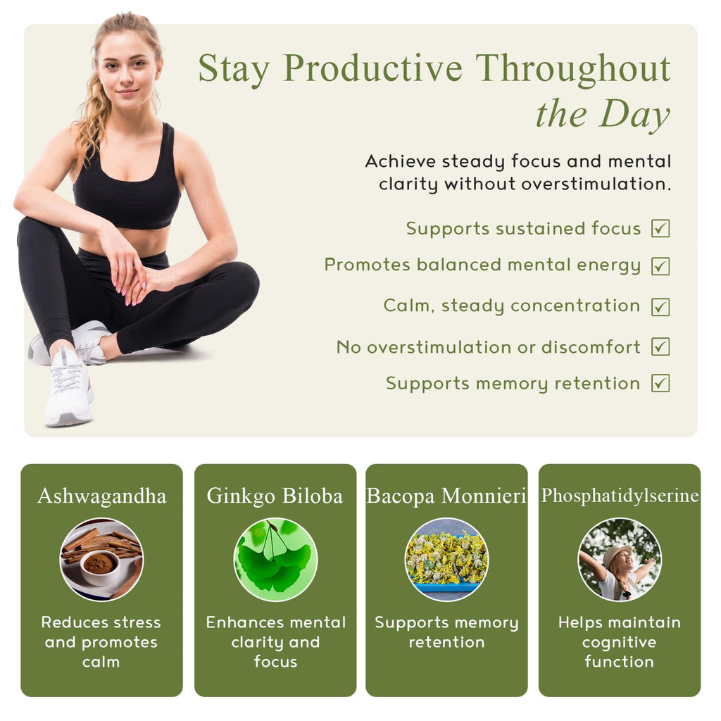 Ashwagandha for stress relief and focus