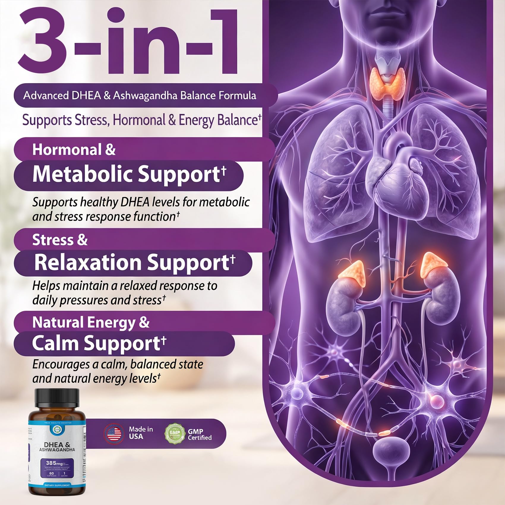 Ashwagandha for stress relief capsules