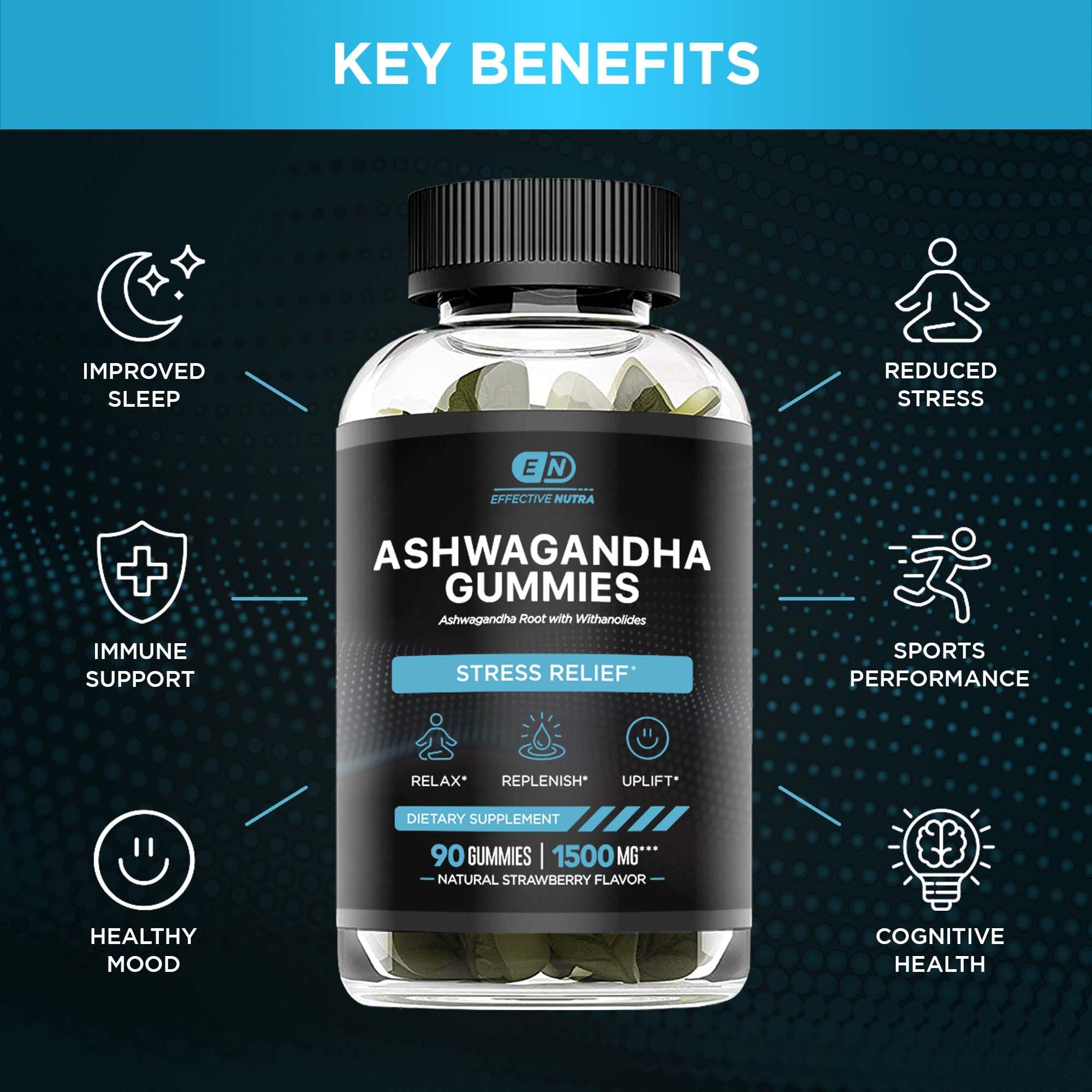 ashwagandha gummies 1500 mg dosage