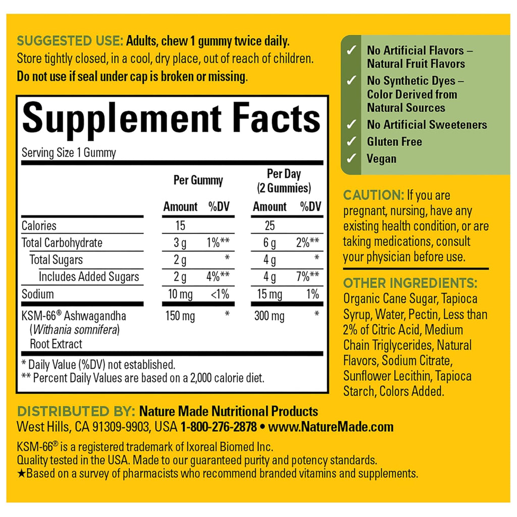Ashwagandha gummies for improved focus