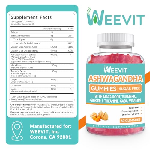 ashwagandha gummies with L-theanine benefits