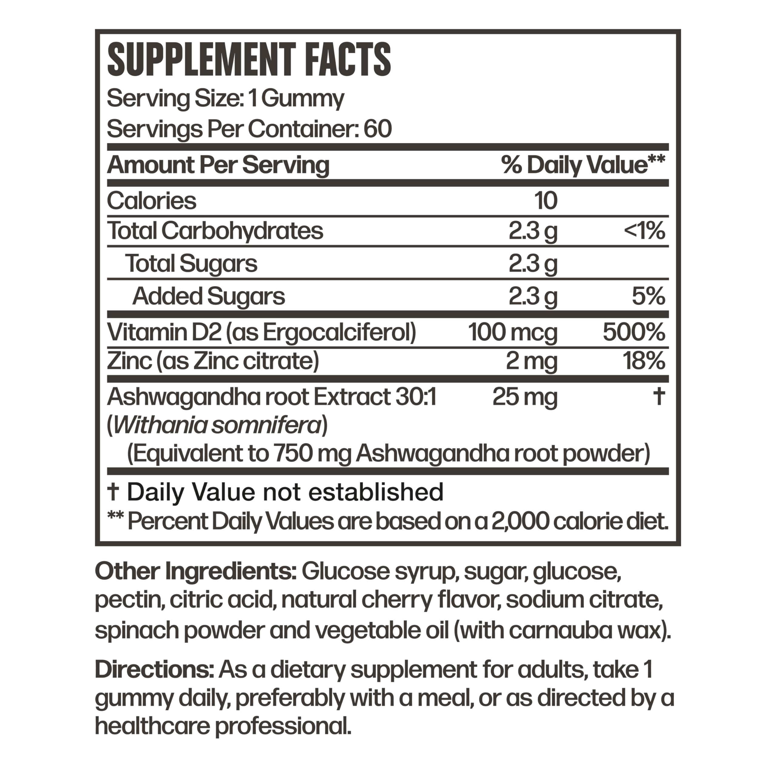 Ashwagandha gummies with l-theanine for calmness