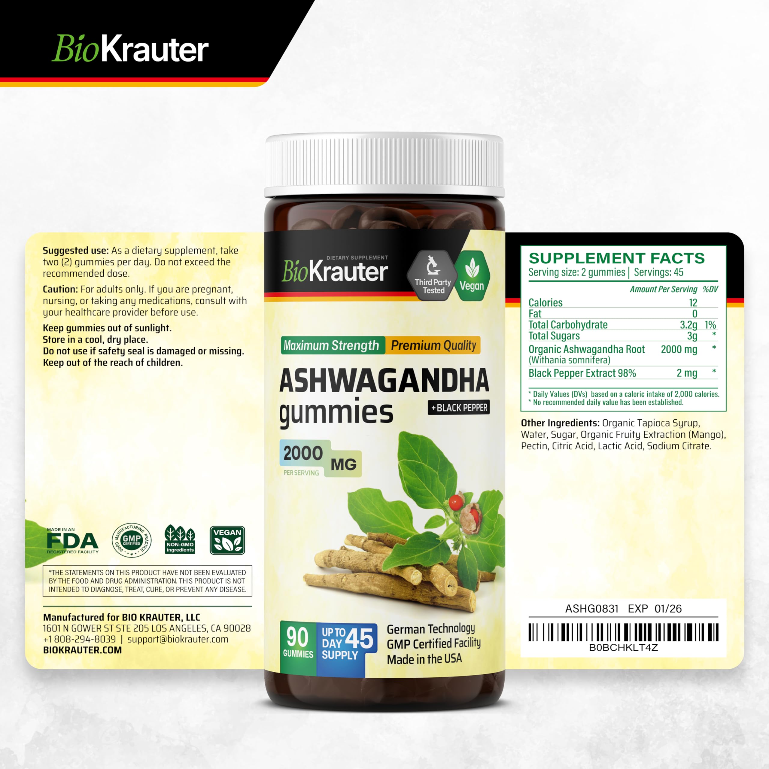 ashwagandha gummies with mango flavour