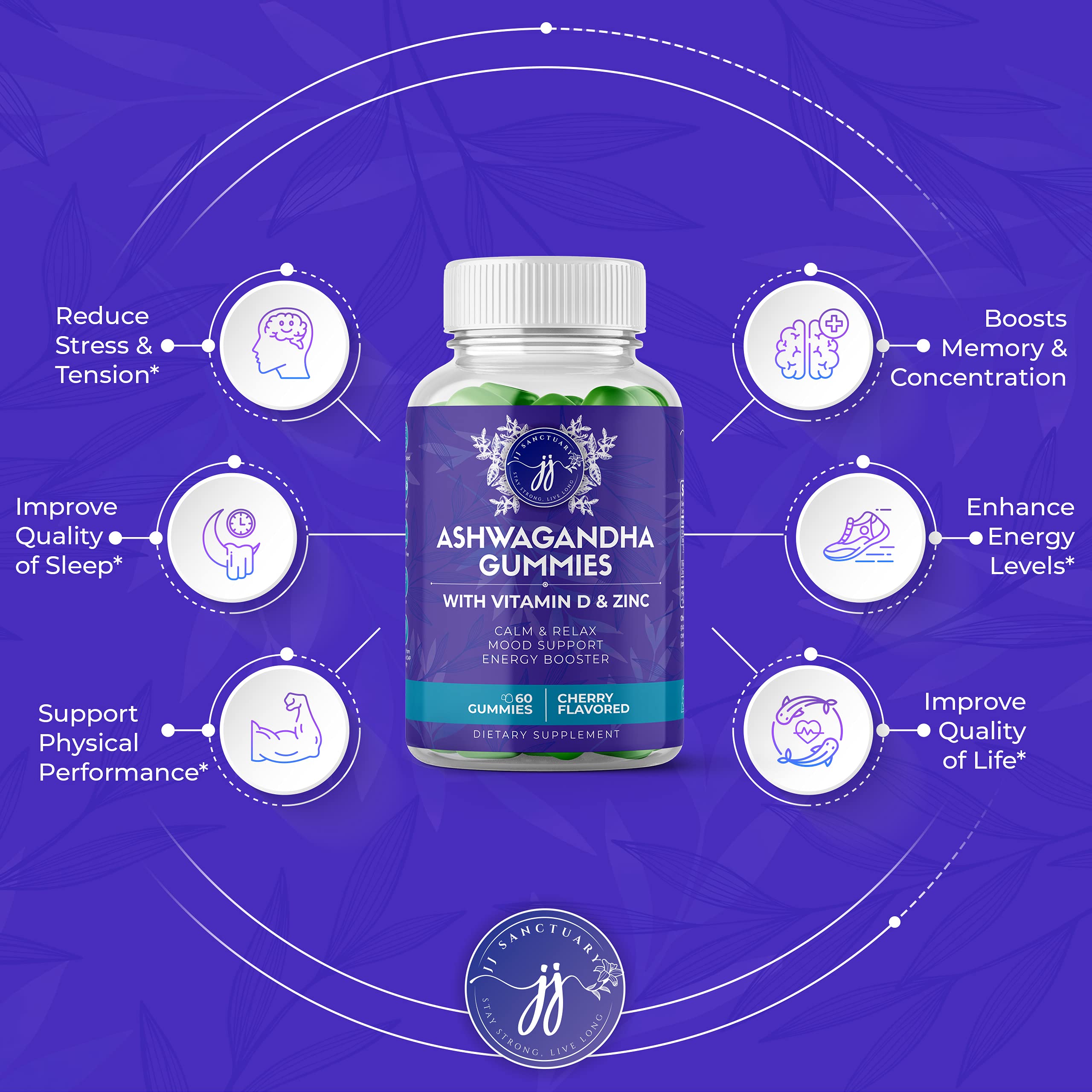 ashwagandha gummies with vitamin D and zinc