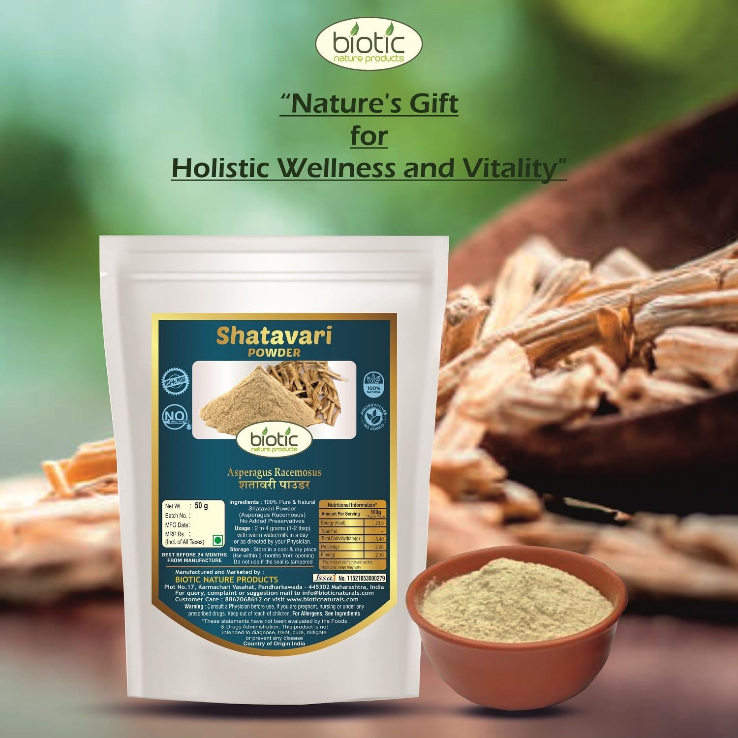 Ashwagandha infused blended vitamin & mineral supplements