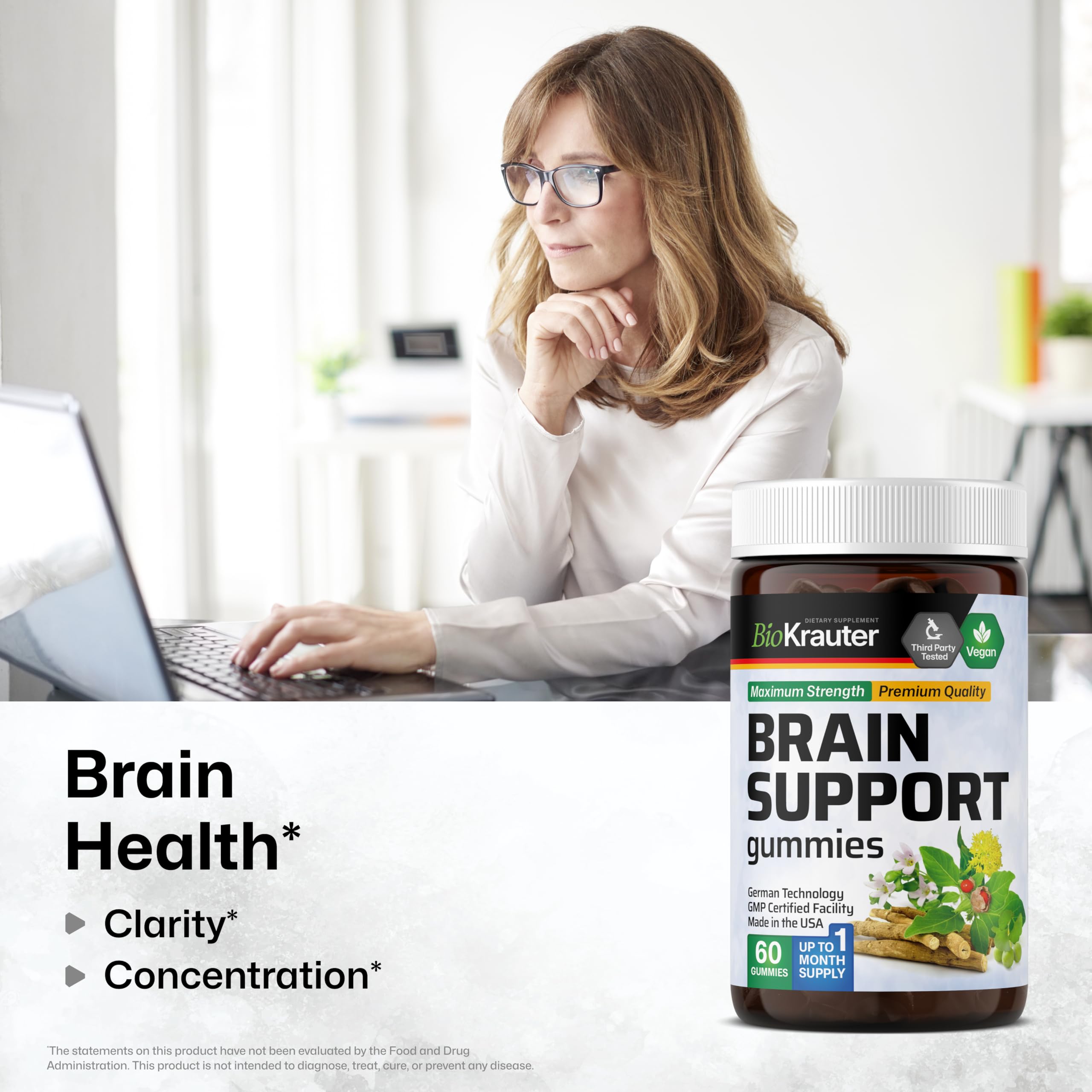 Ashwagandha infused brain support chews