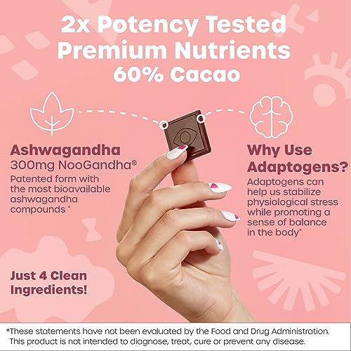 Ashwagandha infused chocolate supplement