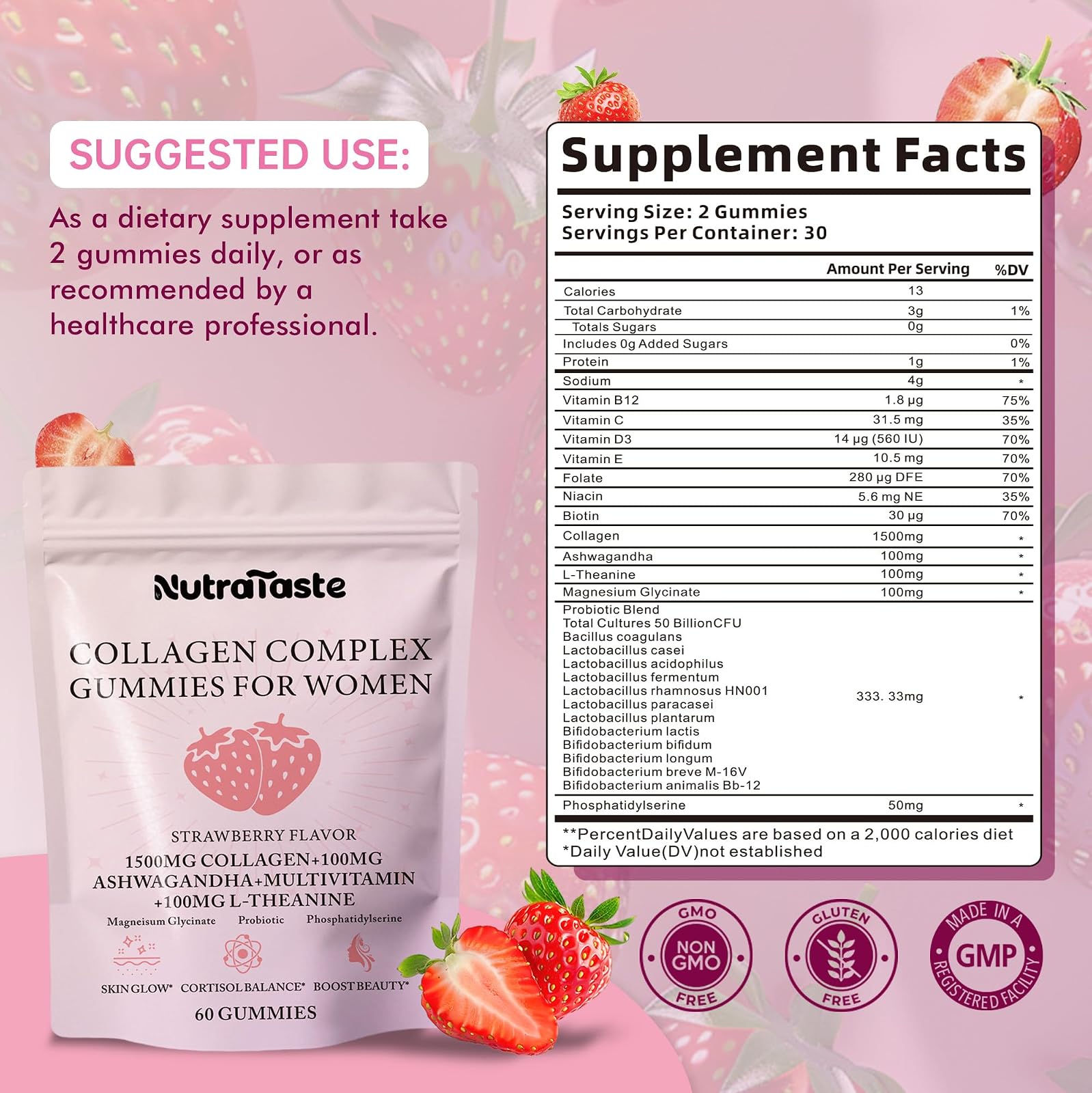 ashwagandha infused collagen supplements