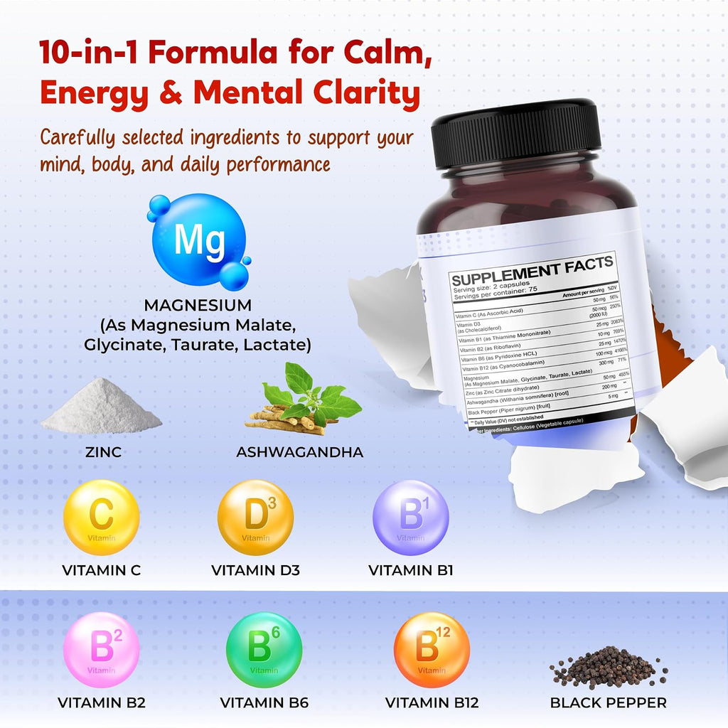 ashwagandha infused magnesium capsules