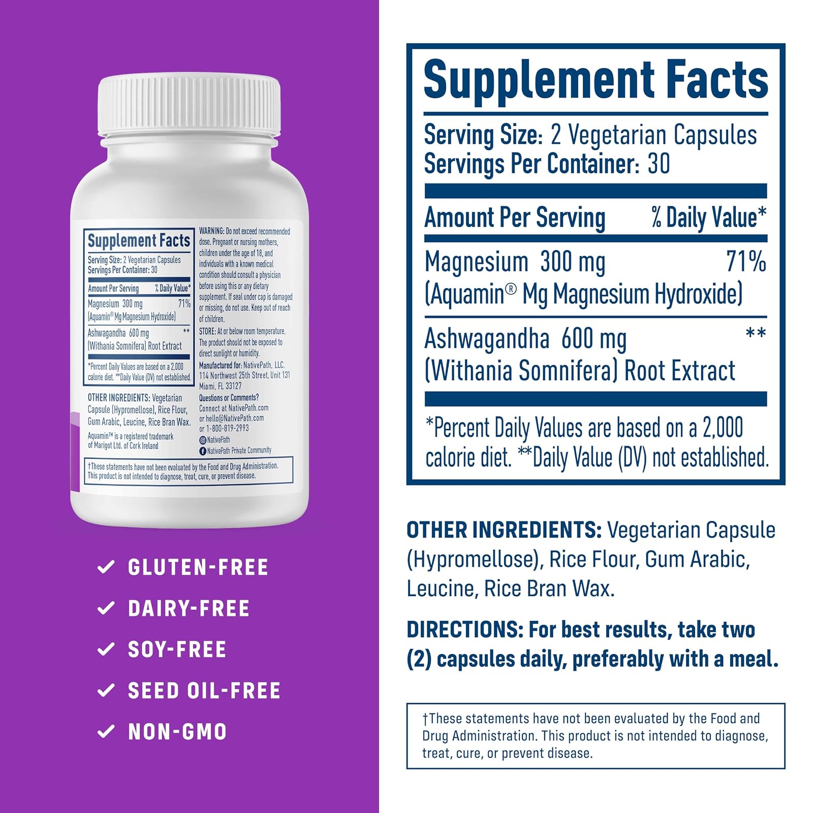 Ashwagandha infused magnesium capsules