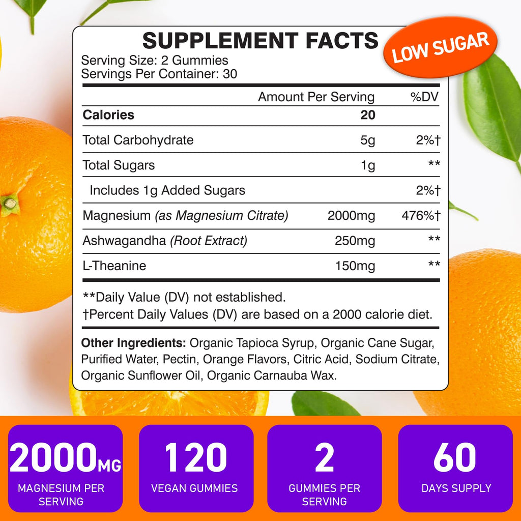 ashwagandha infused magnesium supplements