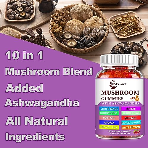ashwagandha infused mushroom gummies