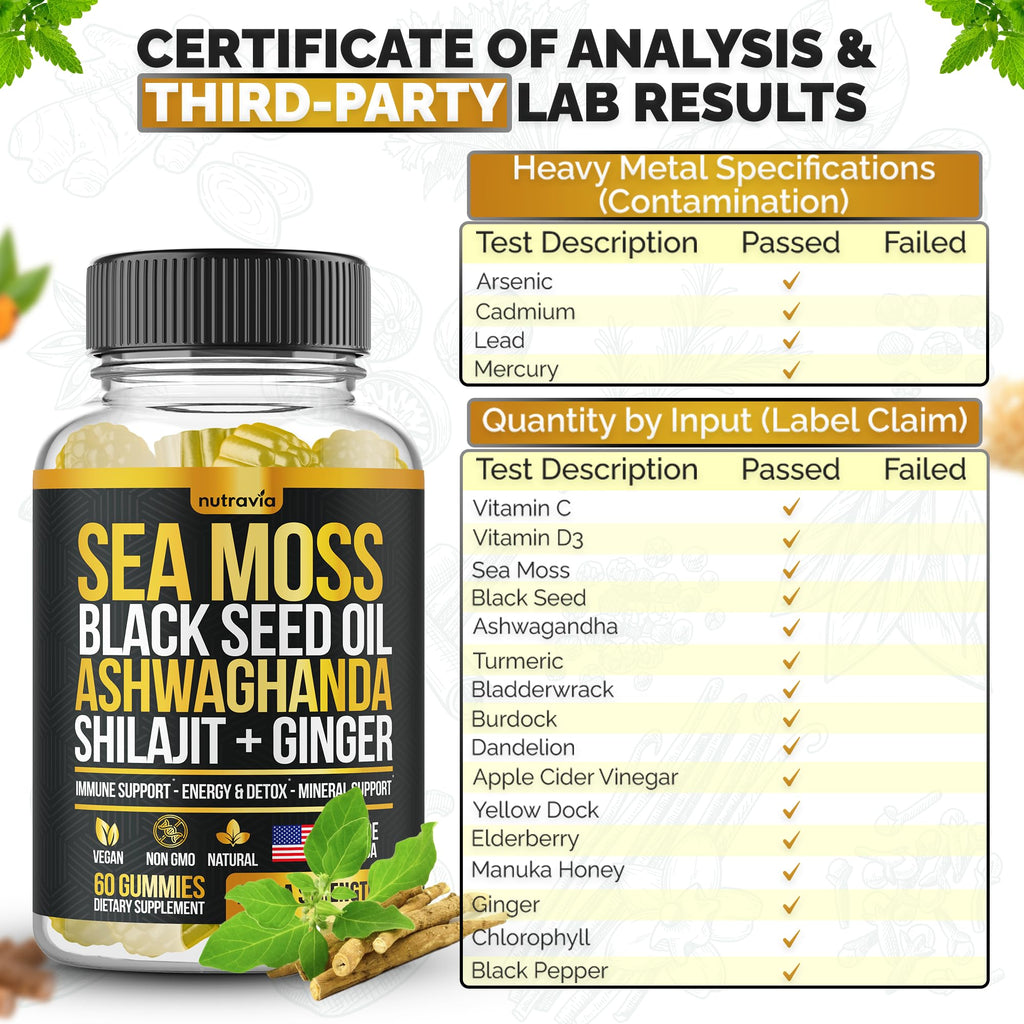 ashwagandha infused sea moss gummies