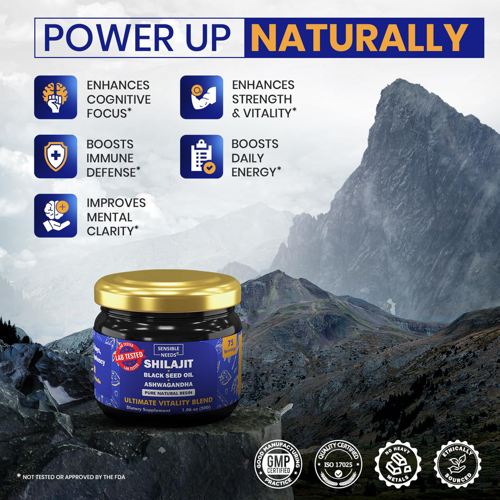 ashwagandha infused shilajit supplement