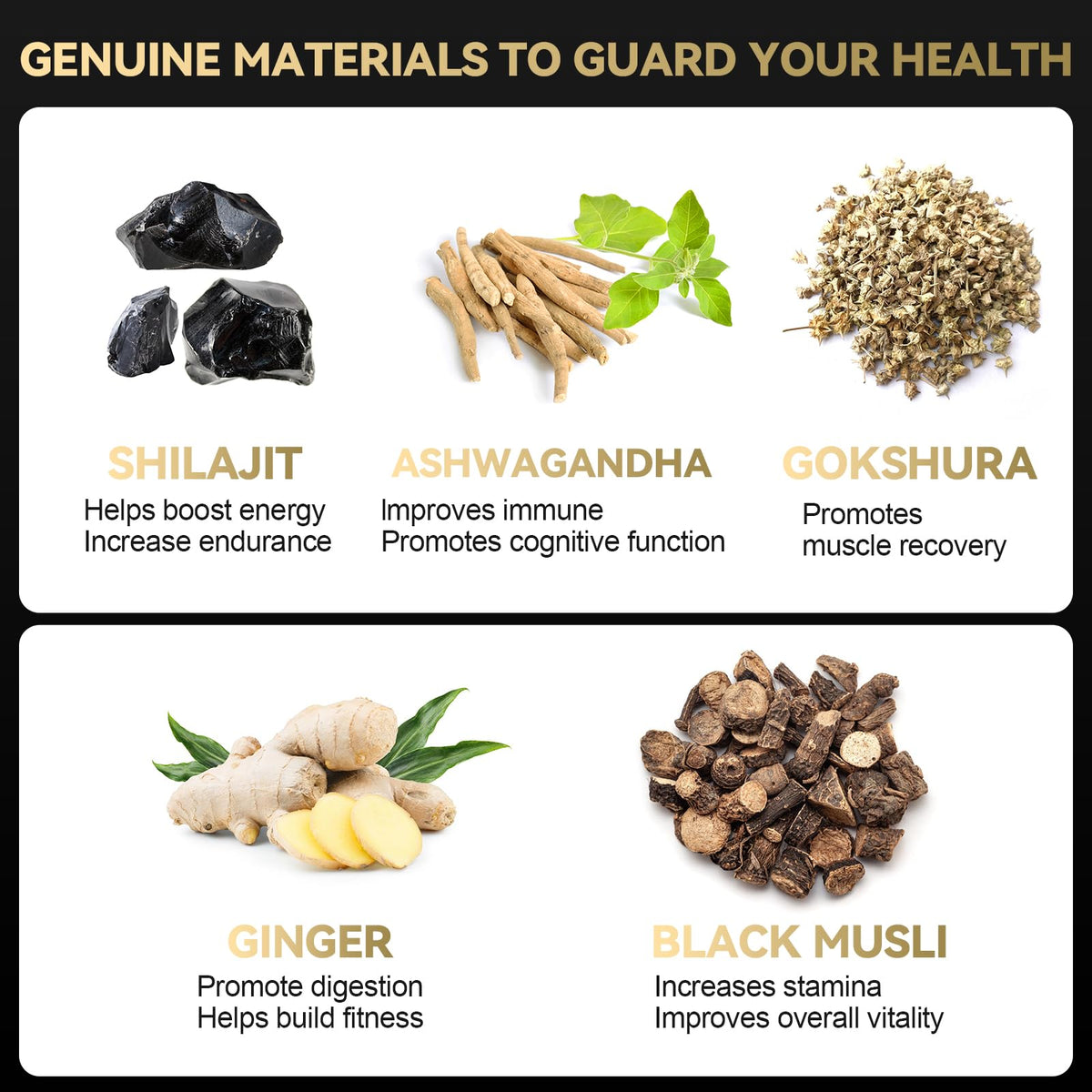 Ashwagandha infused shilajit supplements