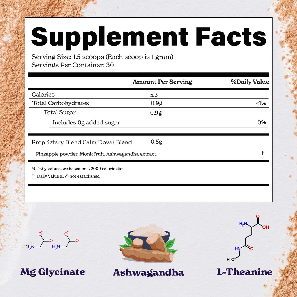 Ashwagandha L-theanine dietary supplement benefits