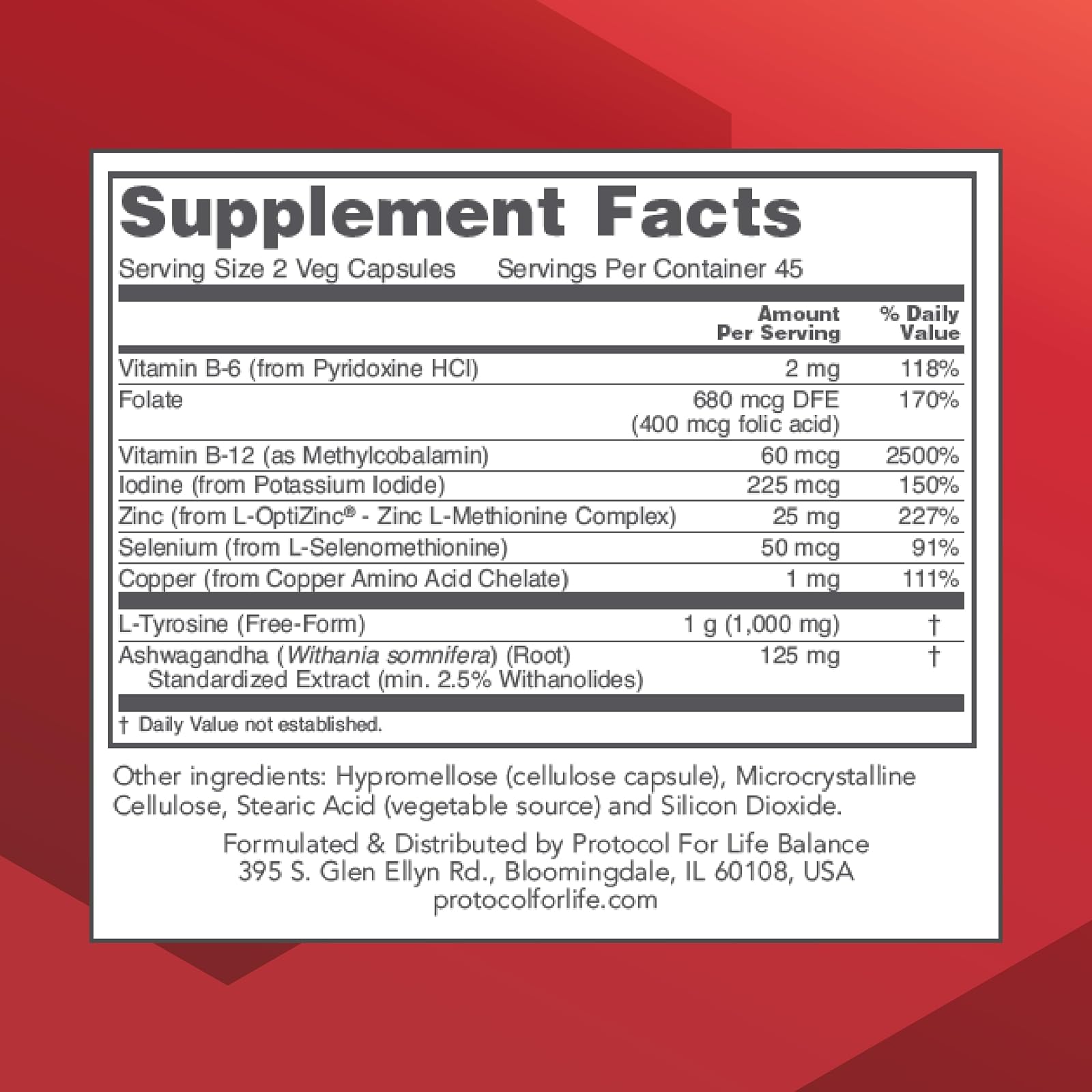 Ashwagandha multivitamin for stress relief