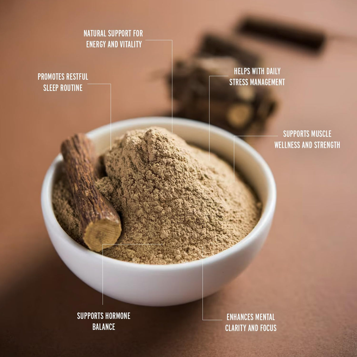 Ashwagandha powder for enhanced focus