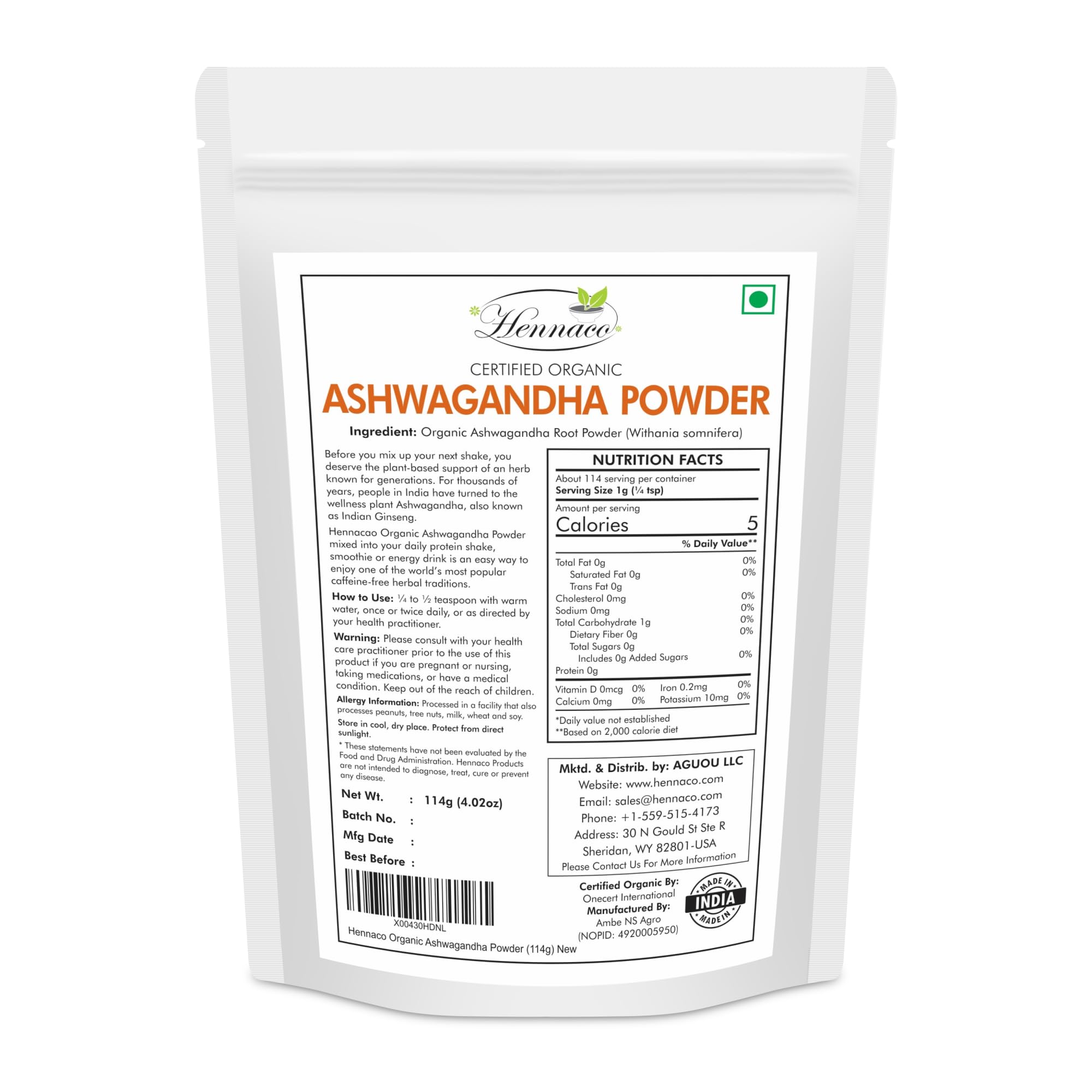 ashwagandha powder for holistic health