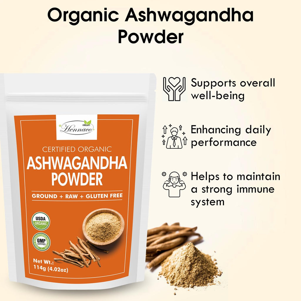 ashwagandha powder in resealable pouch