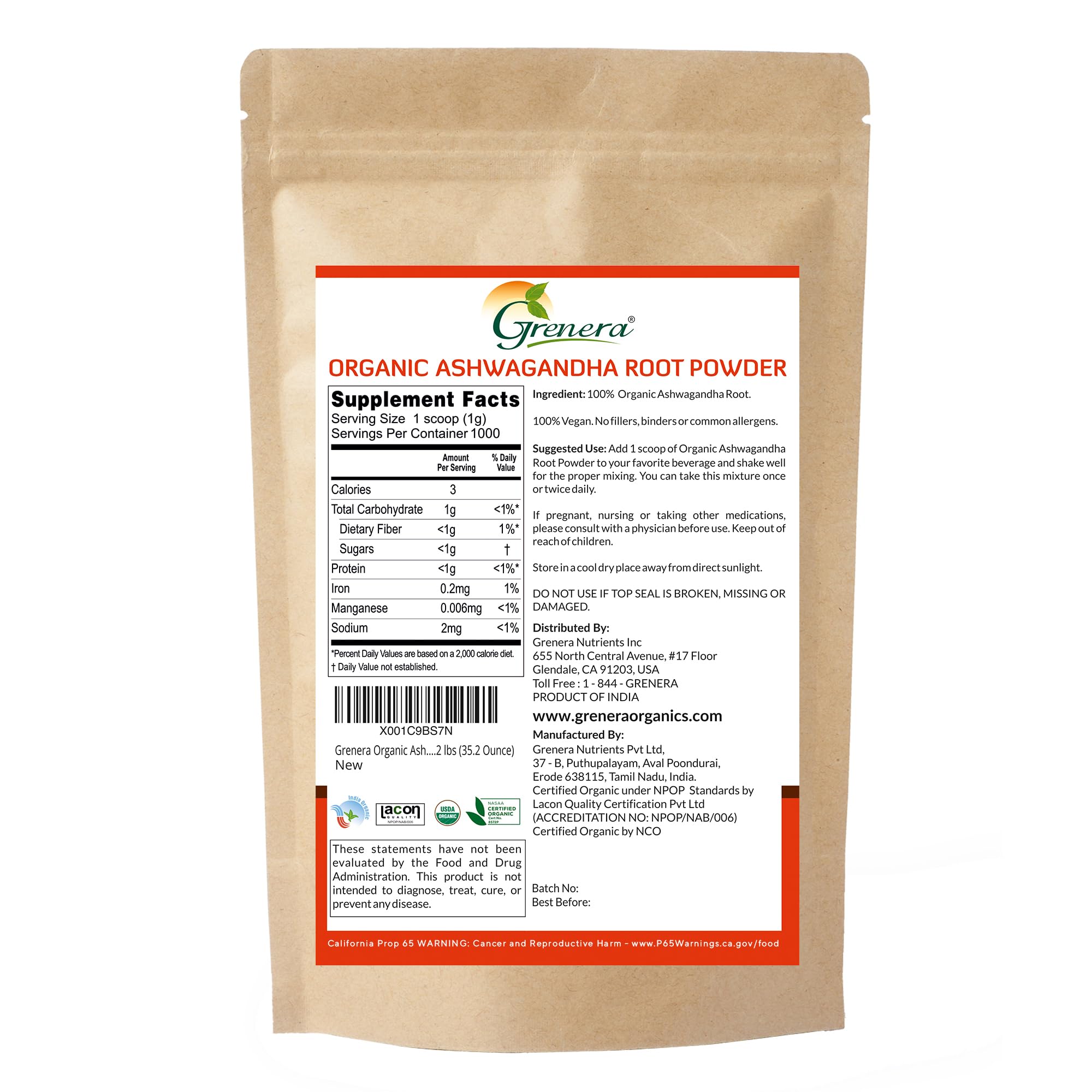 ashwagandha root for overall wellness