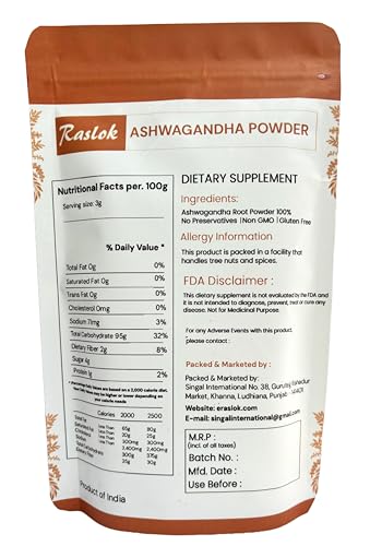 Ashwagandha root powder for stress relief