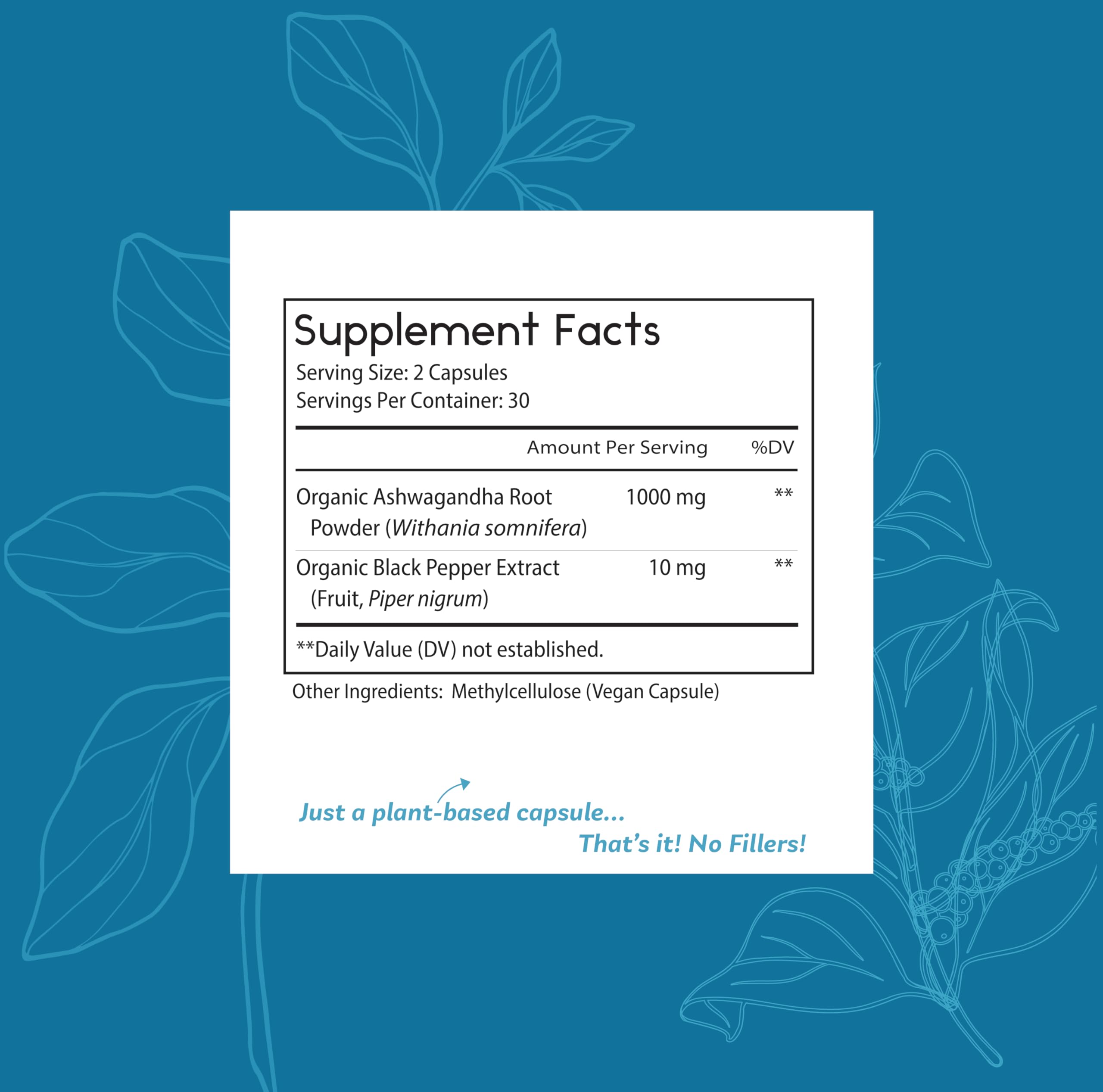 Ashwagandha supplement with no fillers