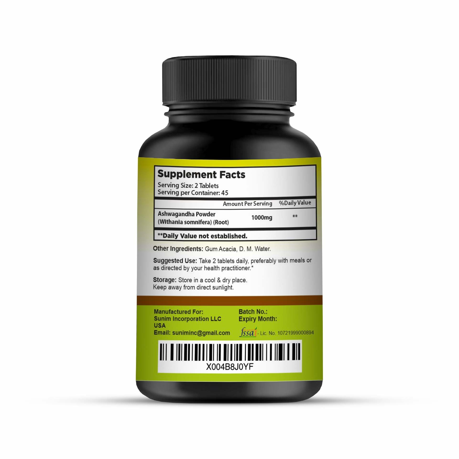 ashwagandha tablets for men and women