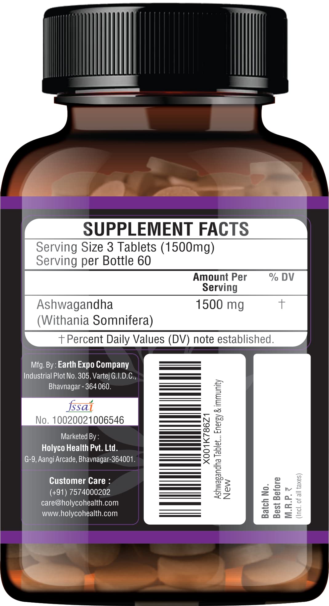 ashwagandha tablets for overall health