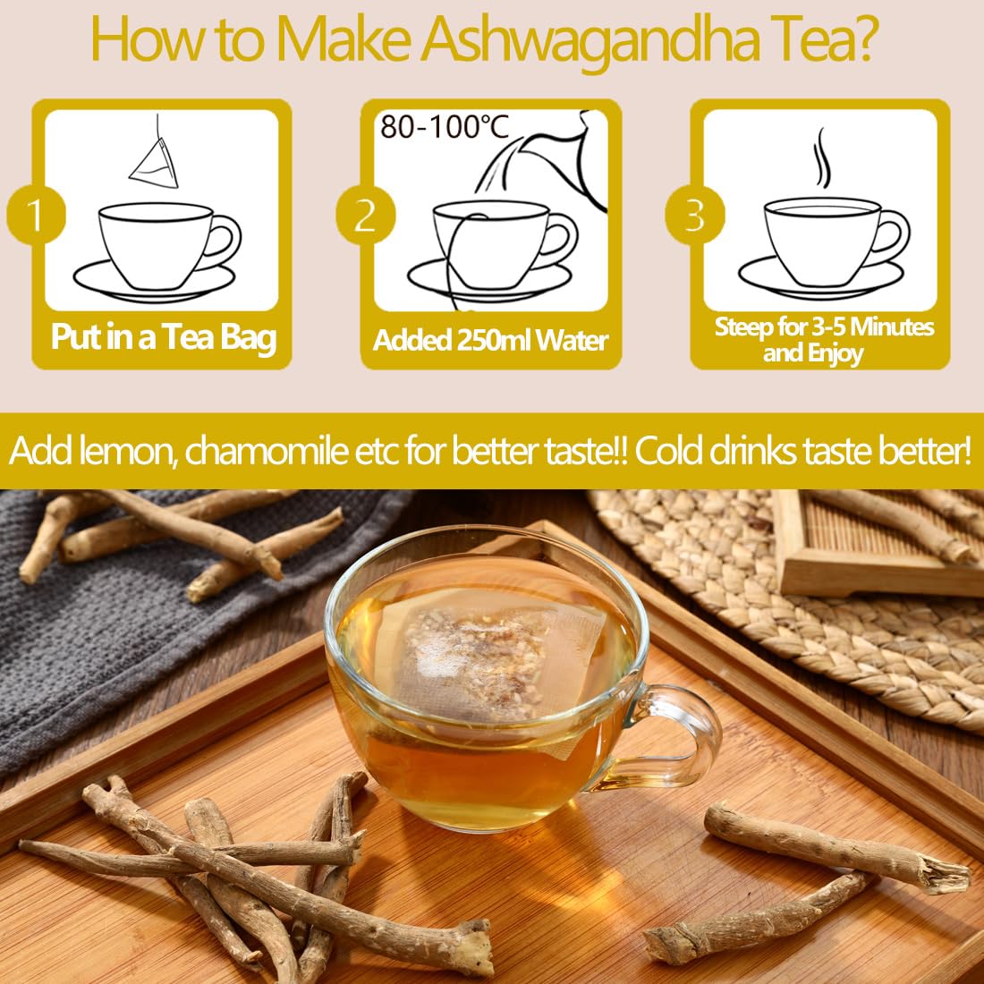 ashwagandha tea bags for daily use