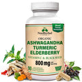 Ashwagandha turmeric capsules for stress relief