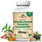 Ashwagandha turmeric capsules for stress relief