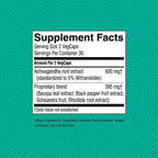 Ashwagandha VegCaps for natural energy boost