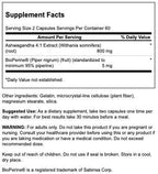 Ashwagandha with black pepper for better absorption
