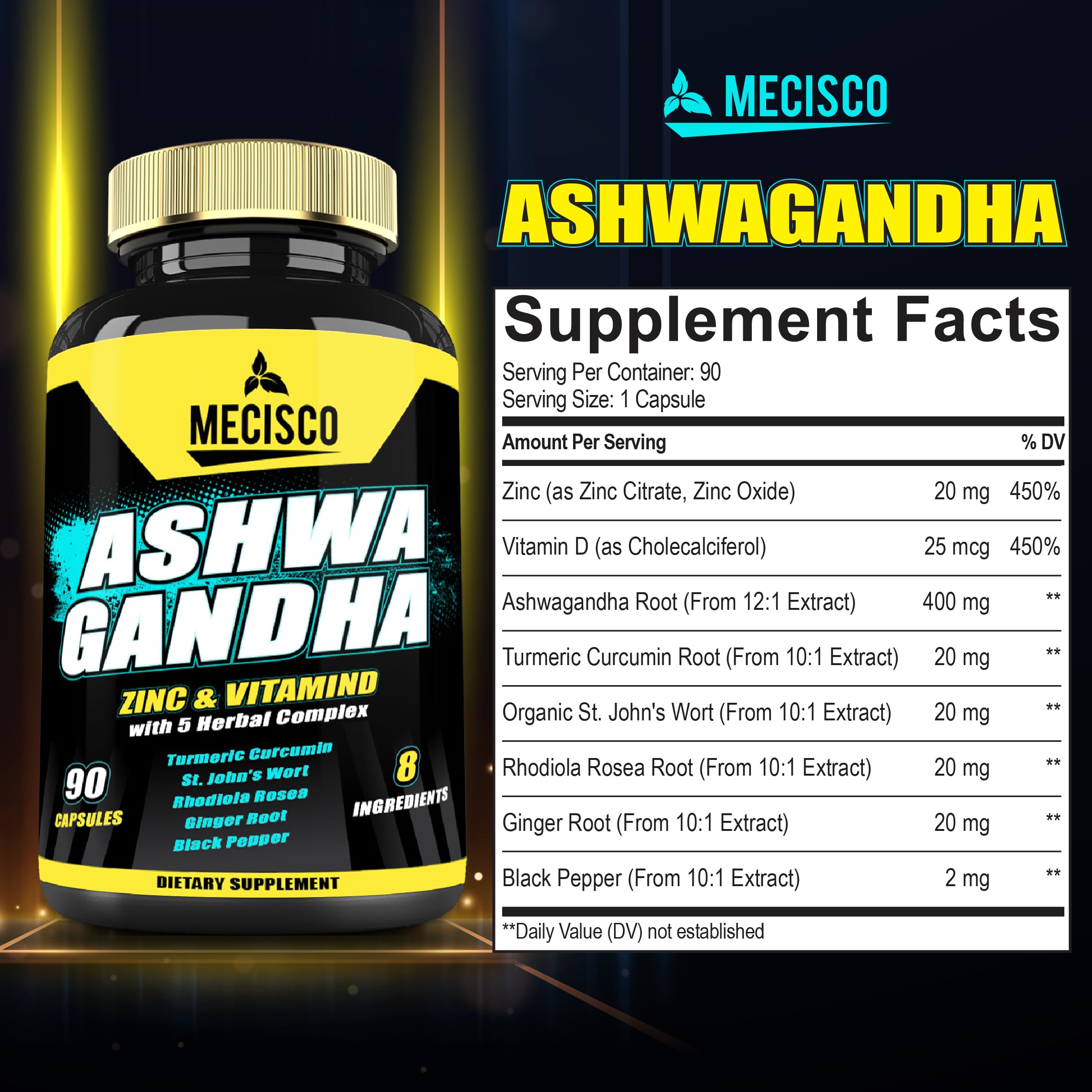 ashwagandha with st. john's wort for mood support
