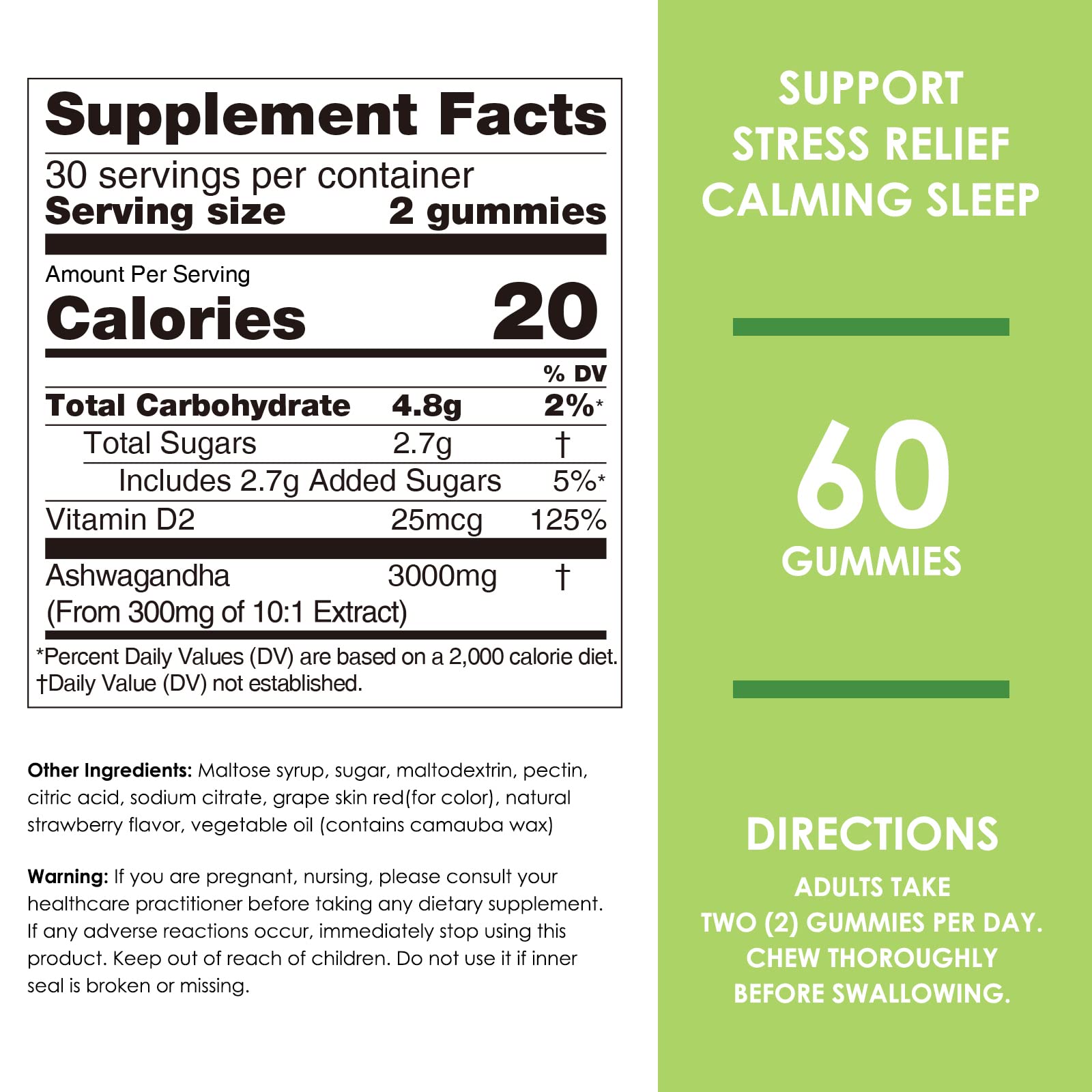 ashwagandha with vitamin D2