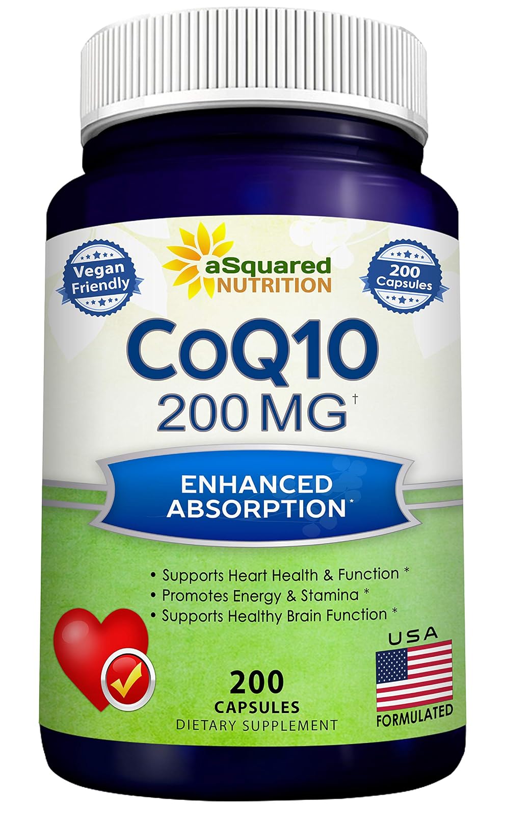 aSquared CoQ10 200 mg capsules