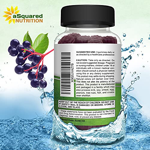 aSquared elderberry gummies with vitamins