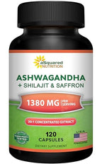 aSquared Nutrition Ashwagandha capsules for stress relief