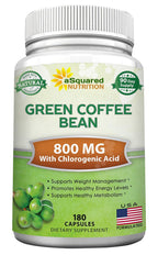 aSquared Nutrition green coffee bean capsules