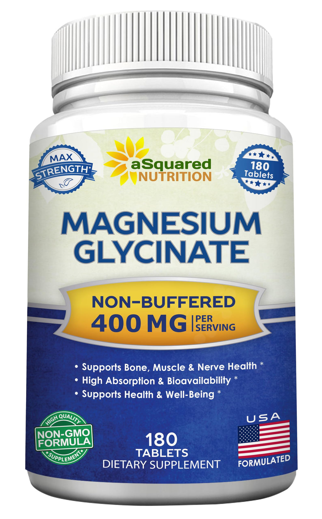 aSquared Nutrition magnesium glycinate supplement