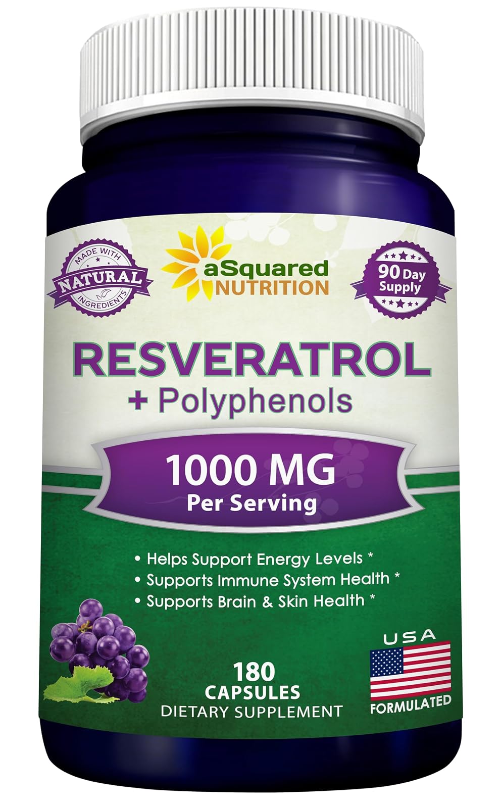 aSquared Nutrition Resveratrol health benefits