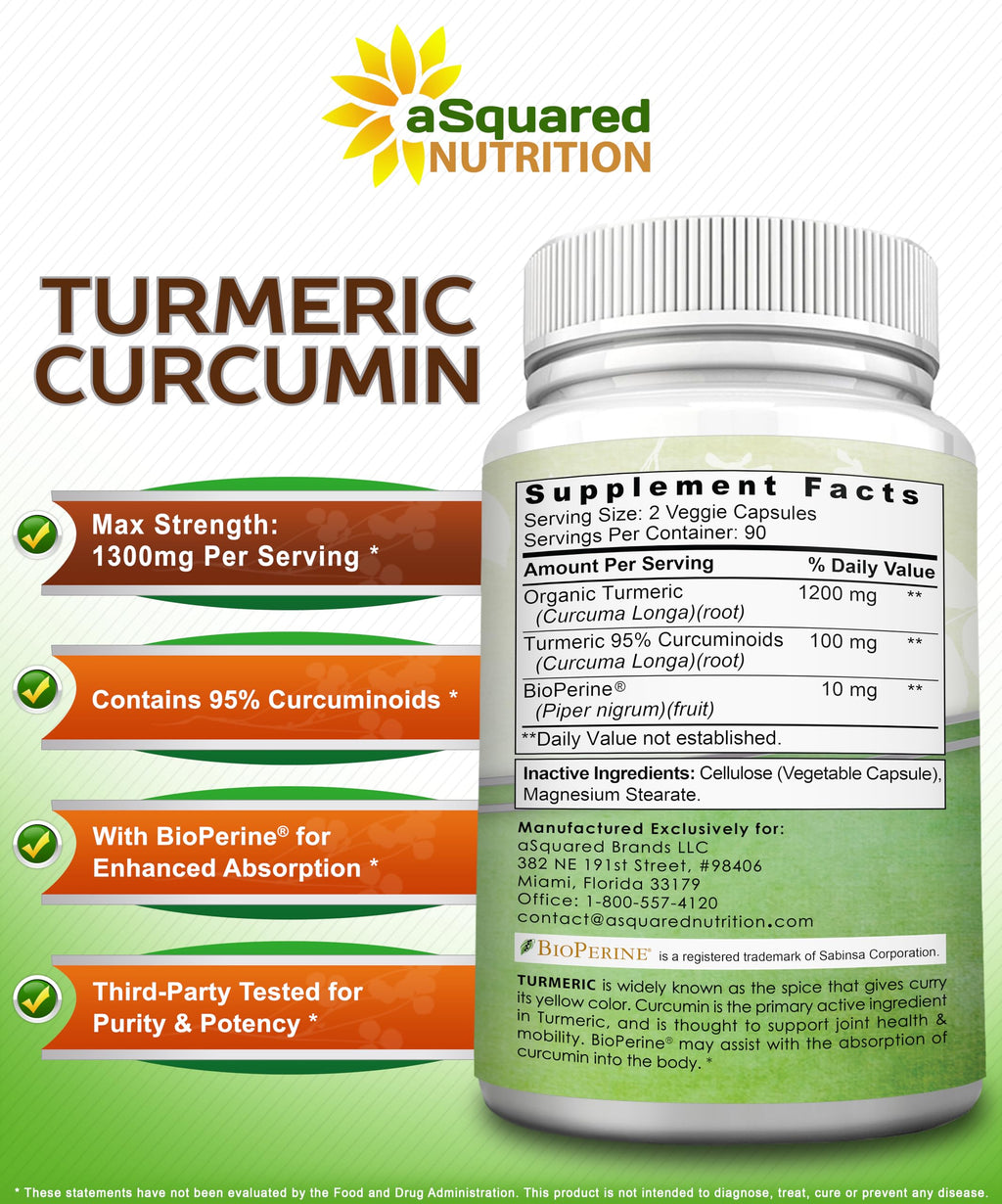 aSquared Nutrition turmeric benefits