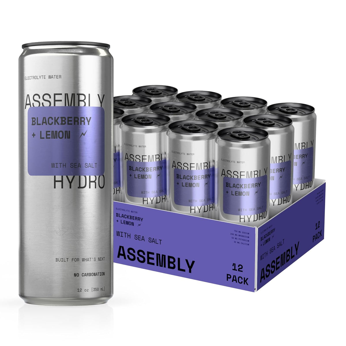 Assembly electrolyte water blackberry lemon